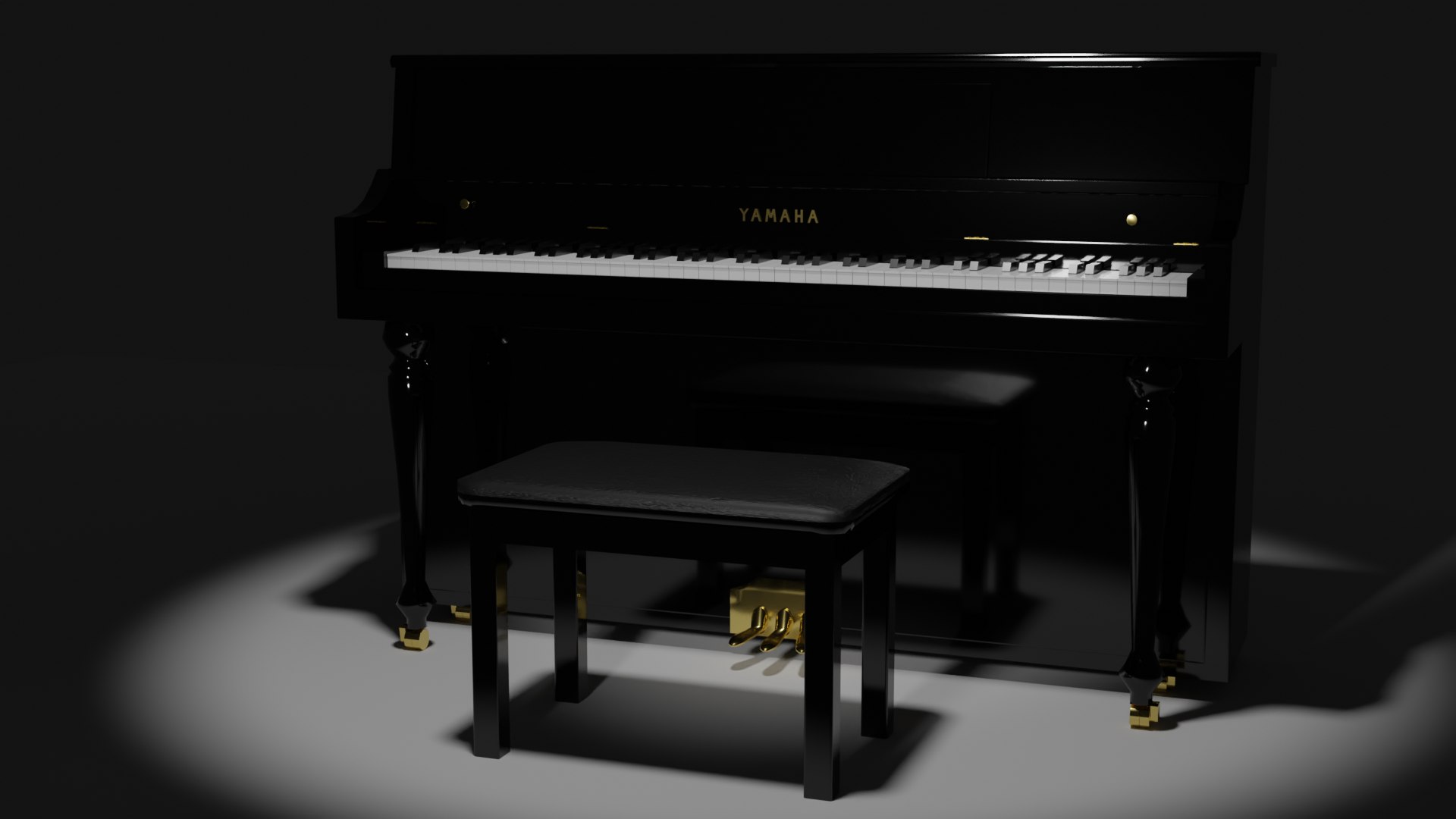 Yamaha Piano 3D Model - TurboSquid 1610787