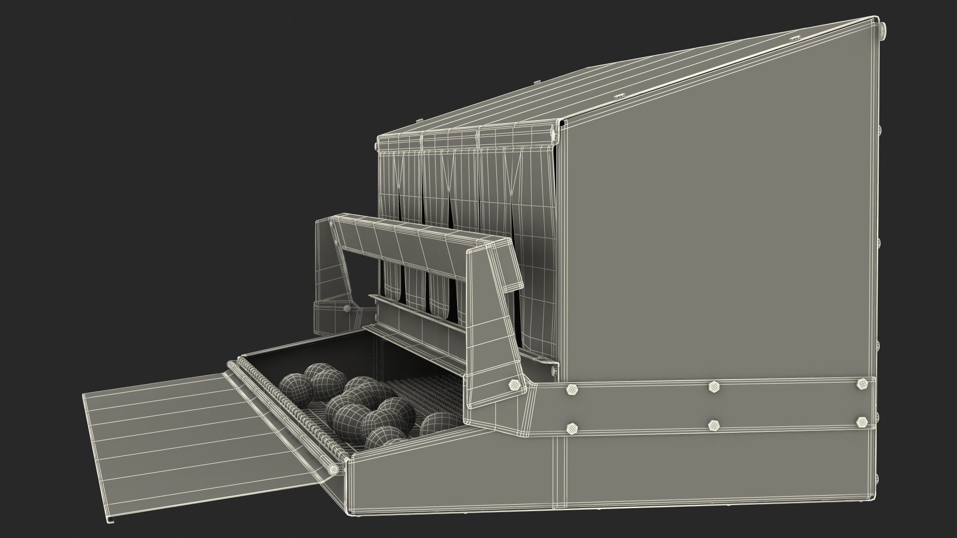 Large Reversible Rollaway Nest Box with Eggs 3D model - TurboSquid 1808376