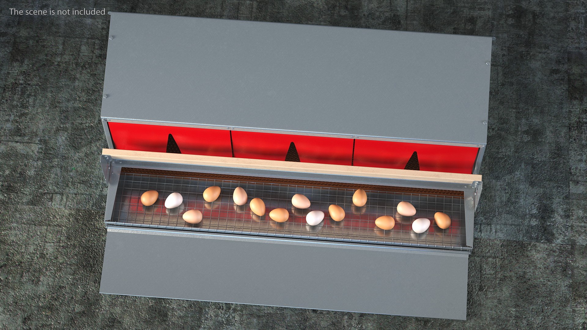 Large Reversible Rollaway Nest Box With Eggs 3D Model - TurboSquid 1808376