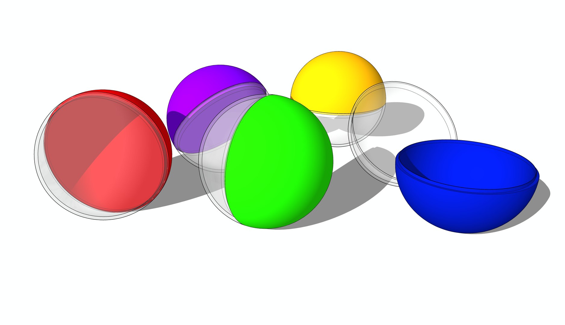 3D Toy Prize Round Capsules - 2in - TurboSquid 2183552