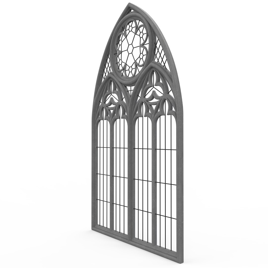 3D Gothic Window - TurboSquid 2210335