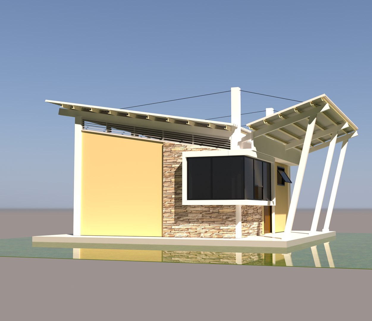 3D Architecture-Security Building Model - TurboSquid 2113946