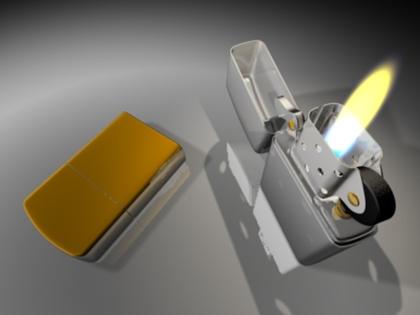 3d Lighter Lights Model
