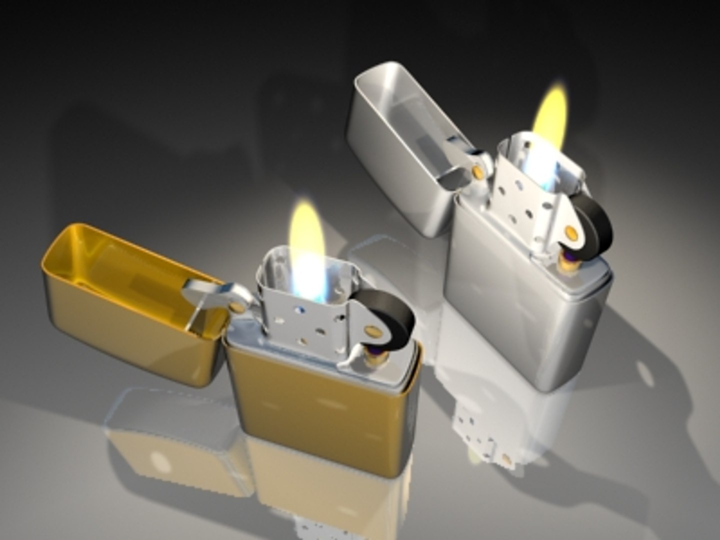 3d Lighter Lights Model