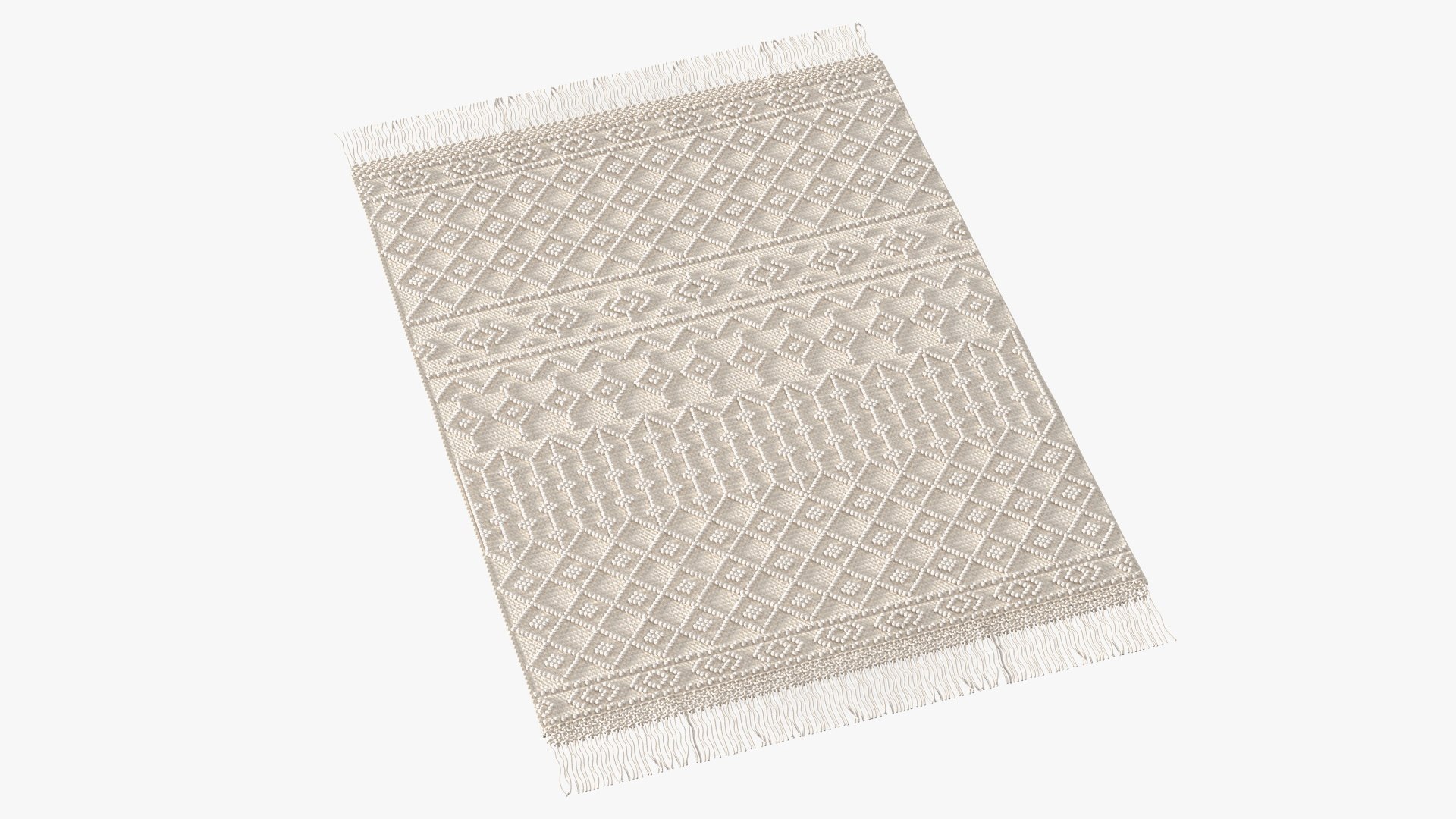 Modern Wool Rug White3D模型 - TurboSquid 1908102