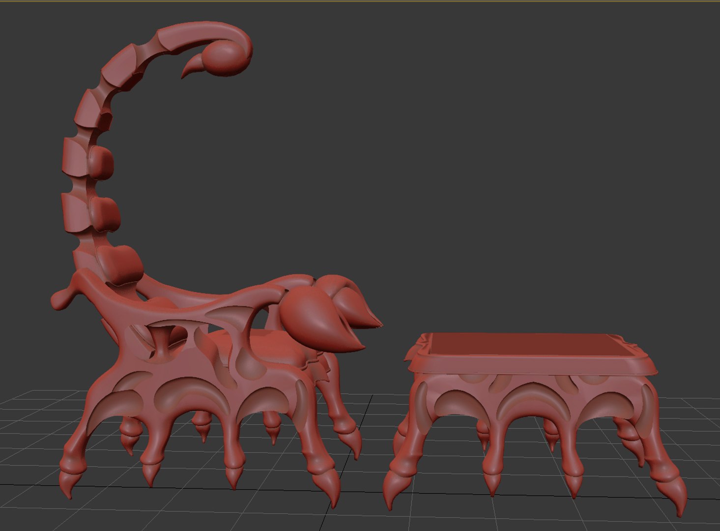 Scorpion Chair 3D Model - TurboSquid 1390001