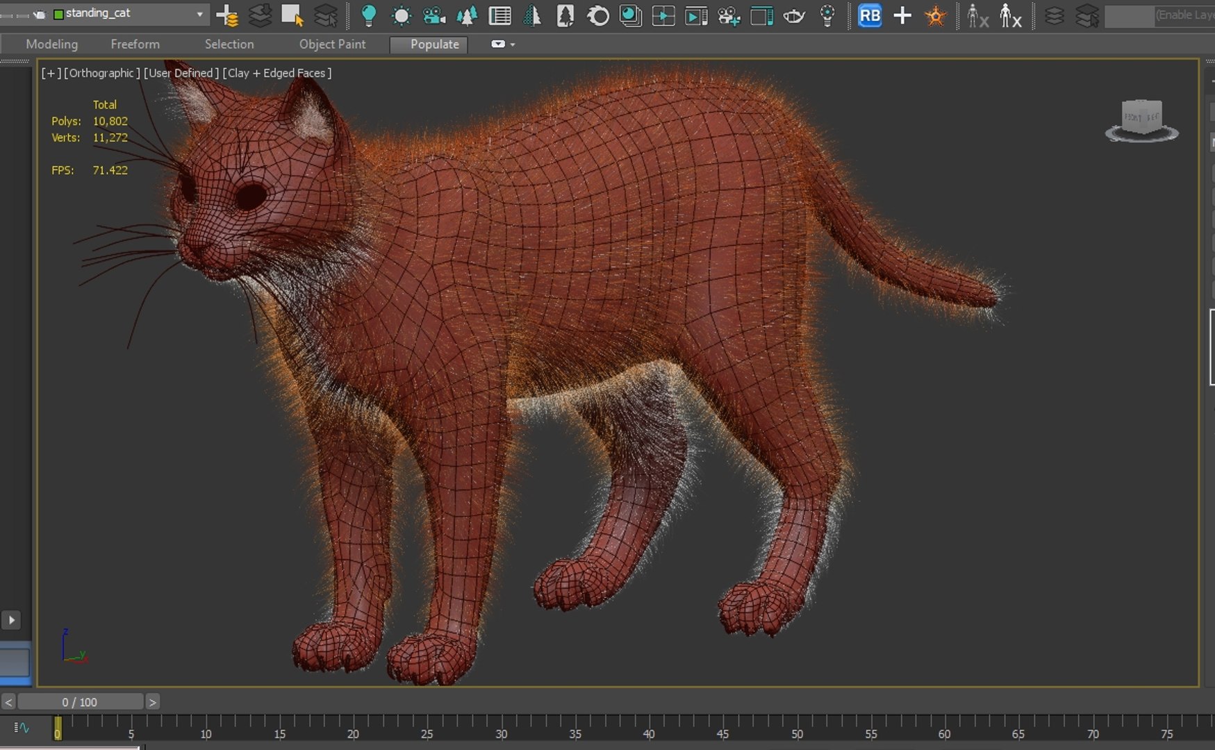 Standing Cat 3D - TurboSquid 1638378