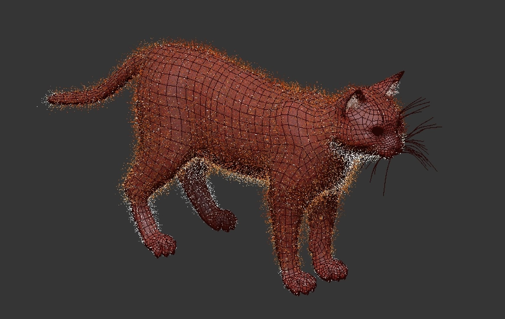 Standing Cat 3D - TurboSquid 1638378