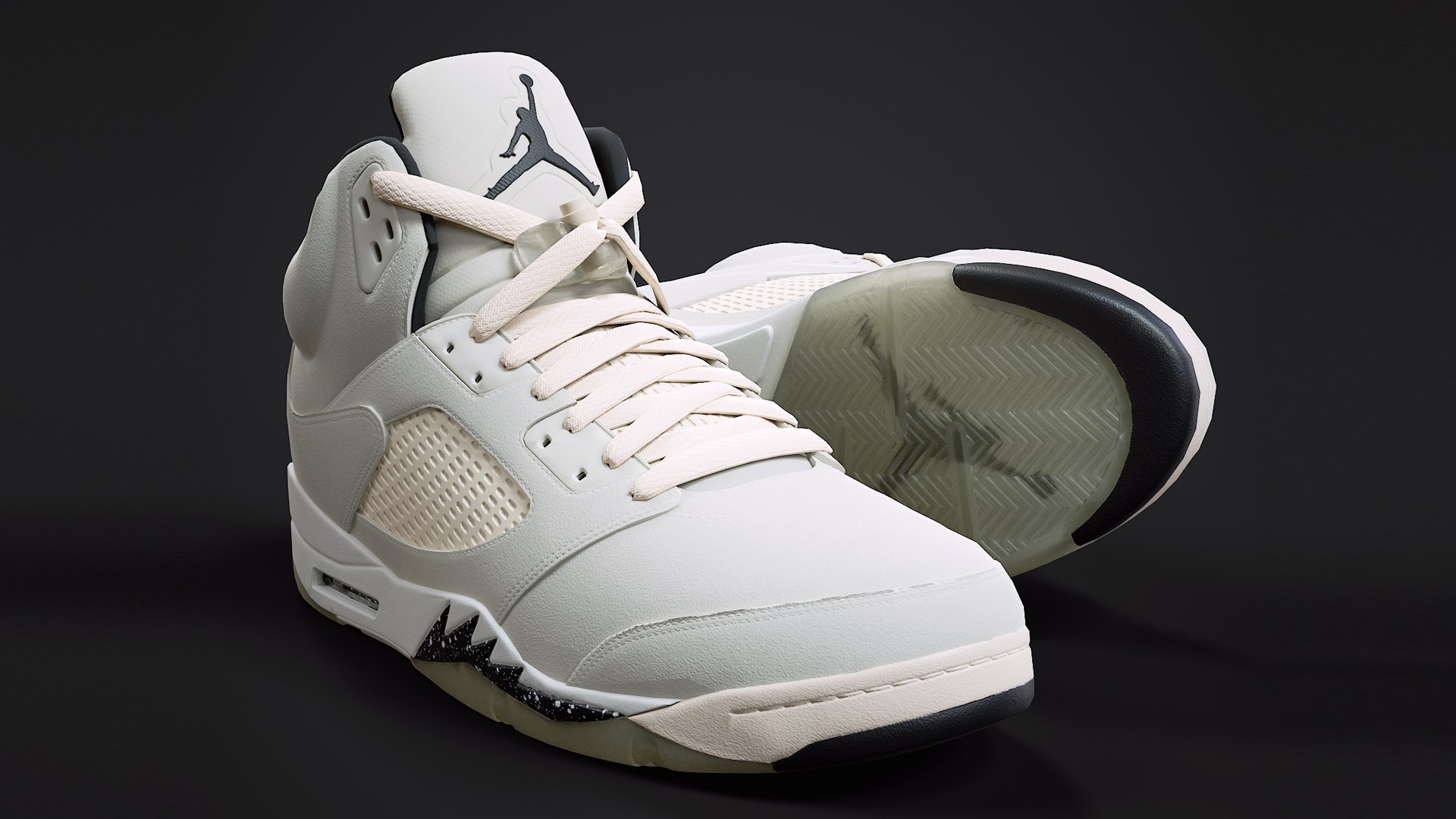 3D Air Jordan 5-retro Sneaker 2 - TurboSquid 2266851