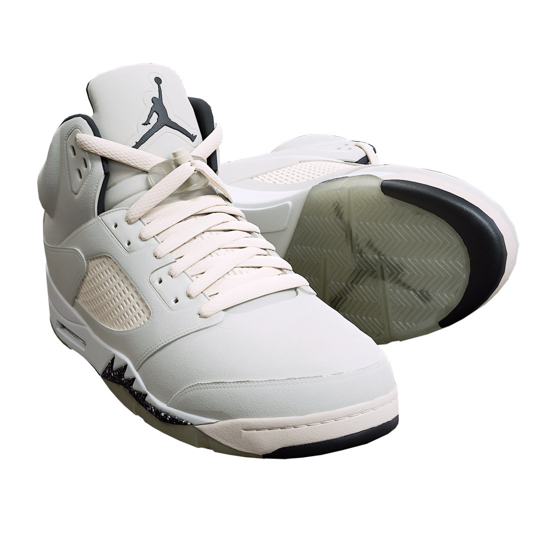 3D Air Jordan 5-retro Sneaker 2 - TurboSquid 2266851