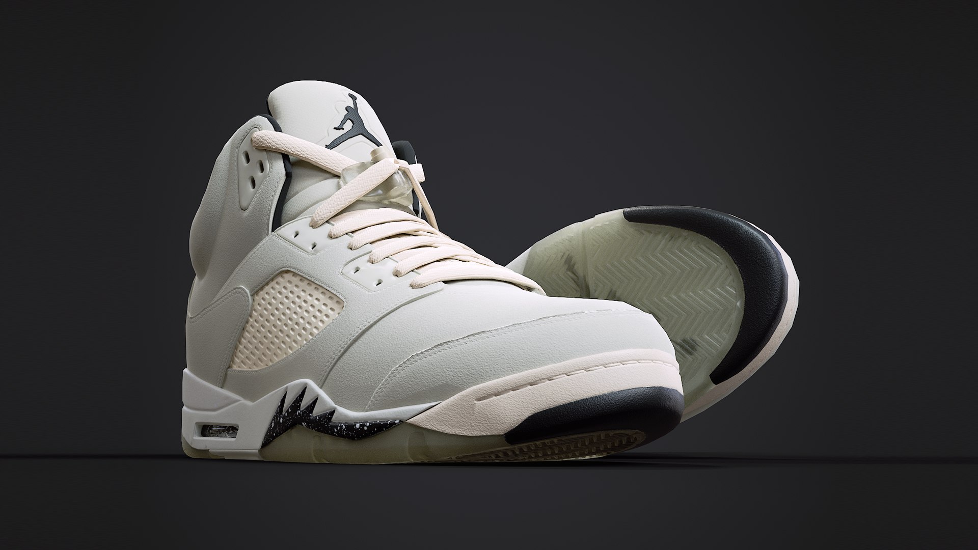 3D Air Jordan 5-retro Sneaker 2 - TurboSquid 2266851