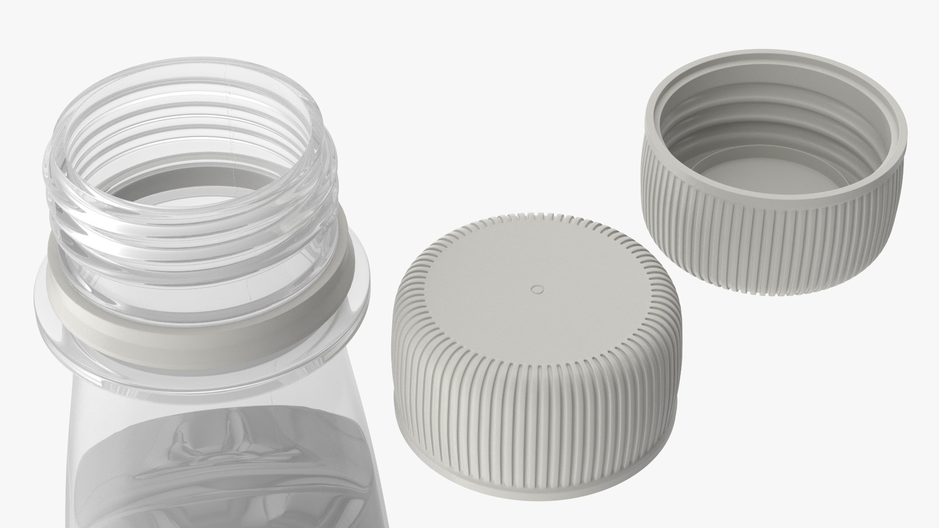 3D Small Plastic White Water Bottle - TurboSquid 2222860