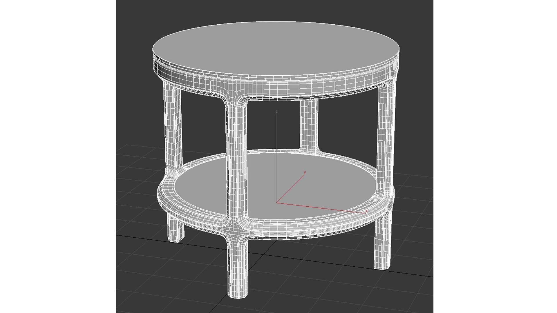 3D model Restoration Hardware PADUA ROUND SIDE TABLE - TurboSquid 2162583