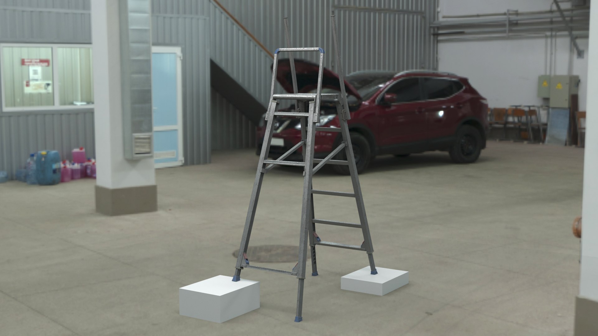 3D Step Ladder Model - TurboSquid 1853471