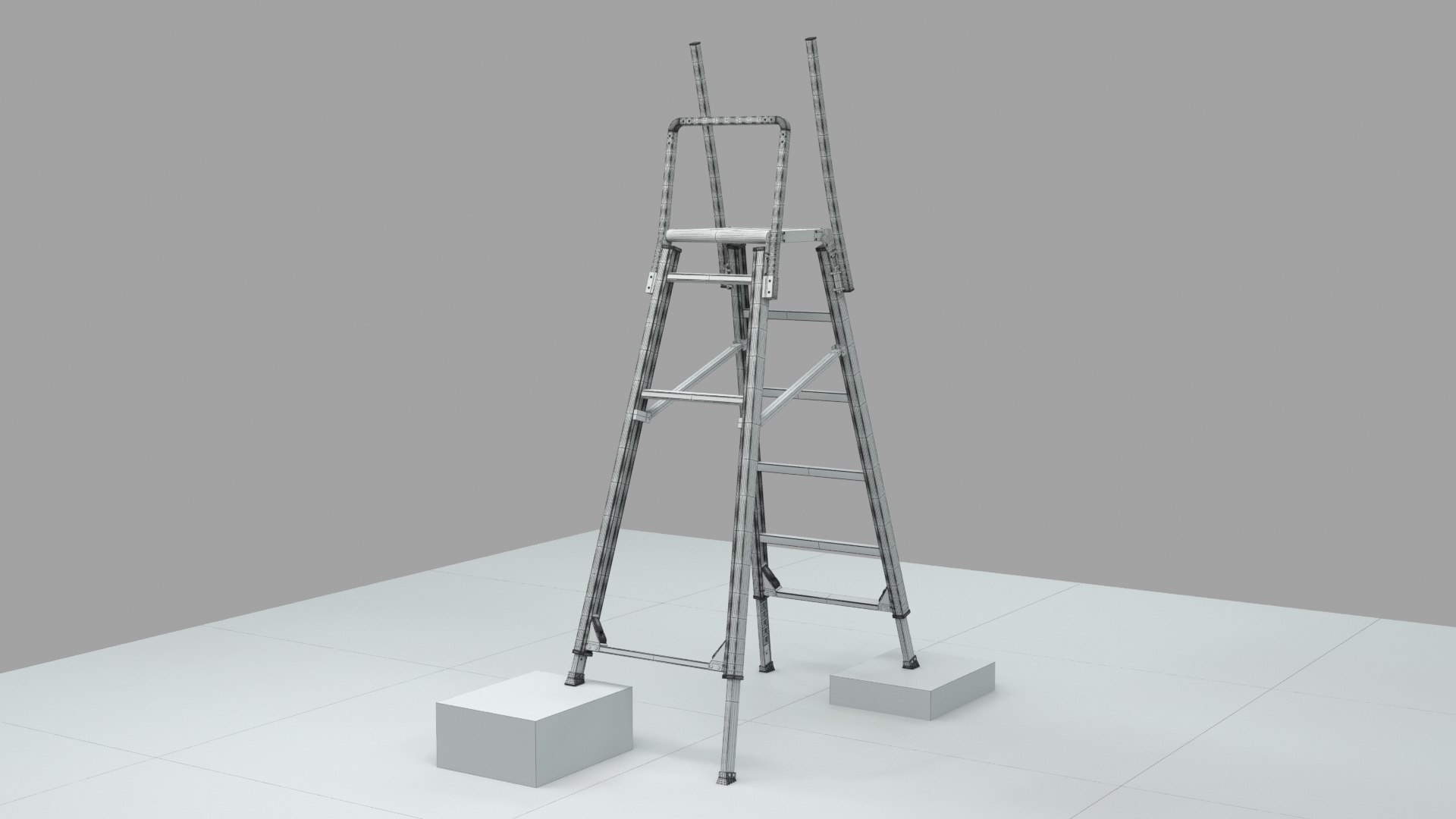 3D Step Ladder Model - TurboSquid 1853471