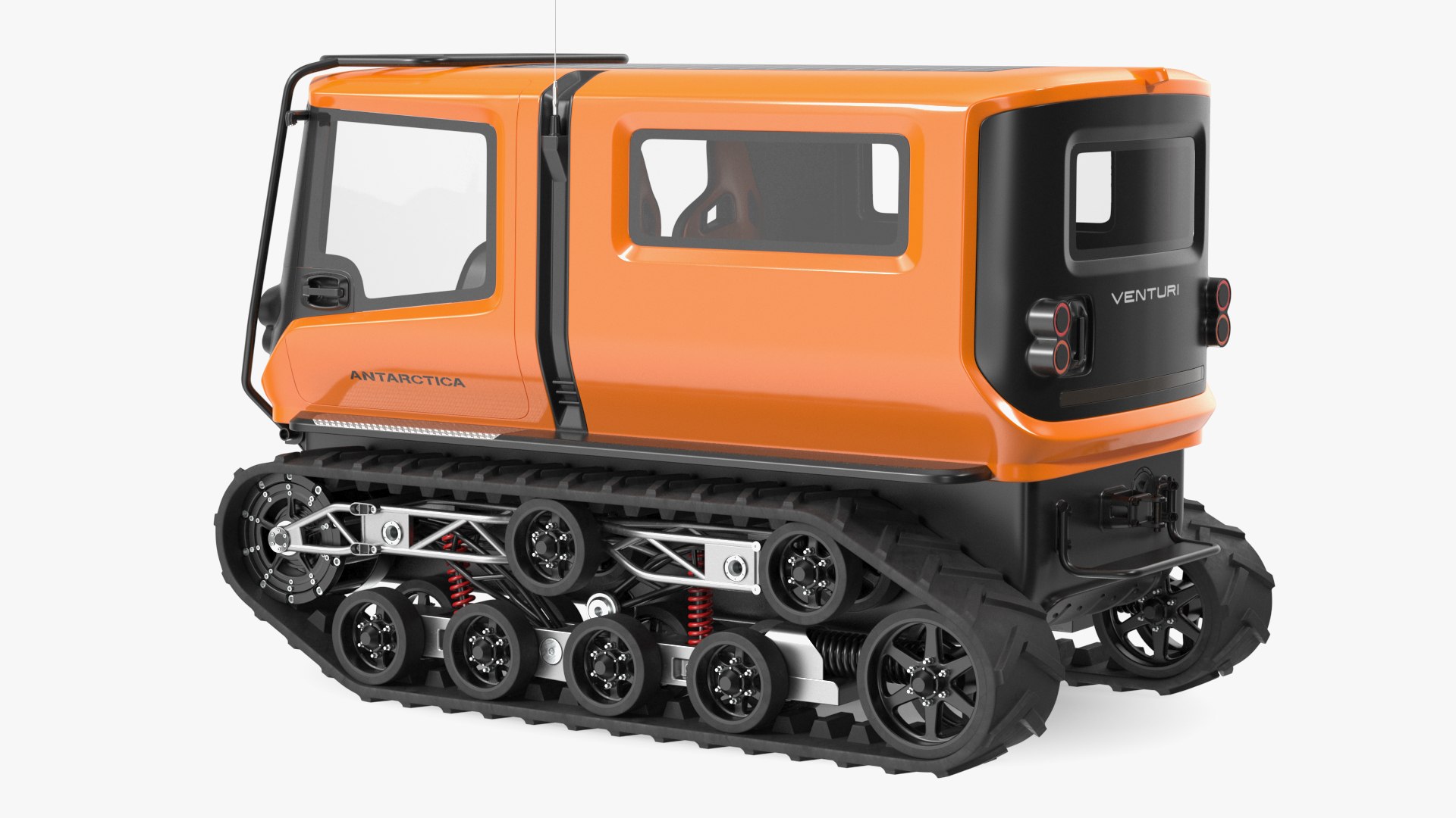 3D Venturi Antarctica Vehicle Simple Interior Rigged For Maya ...