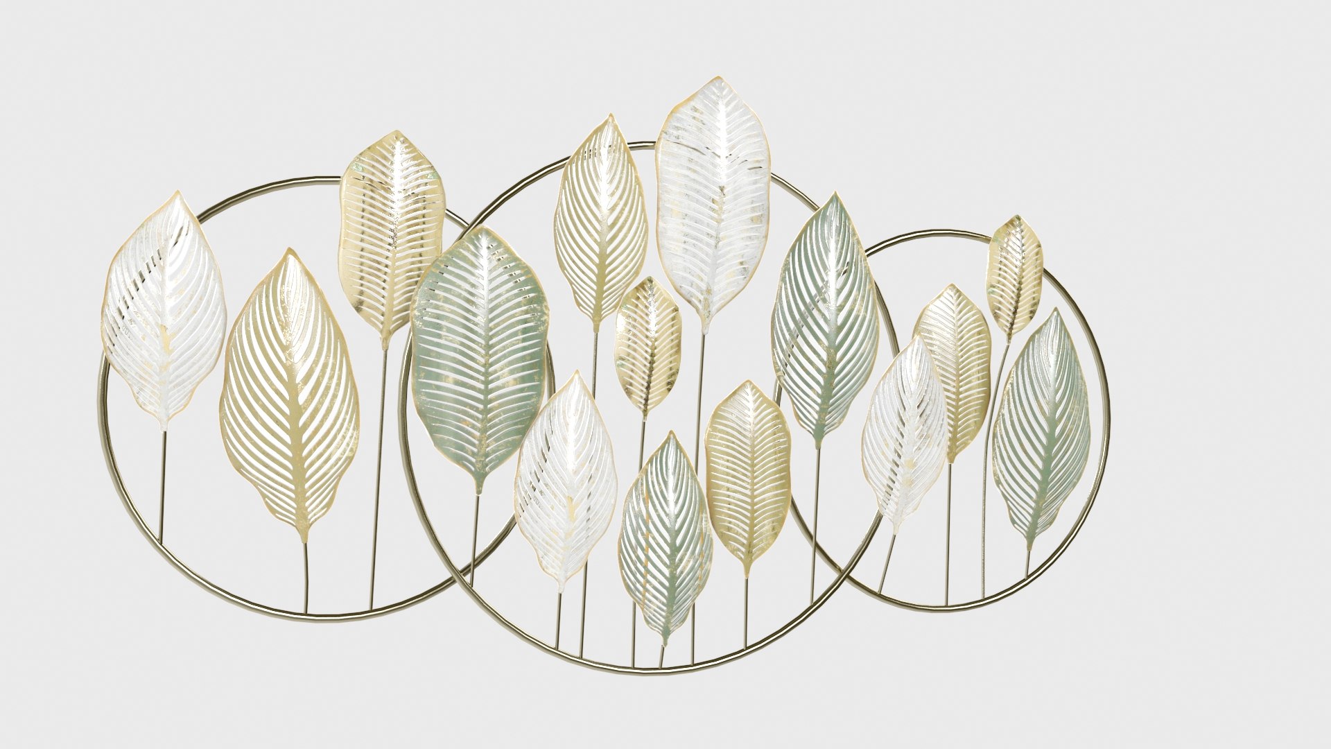 Wall Pano Leaves 3D Model - TurboSquid 2098749