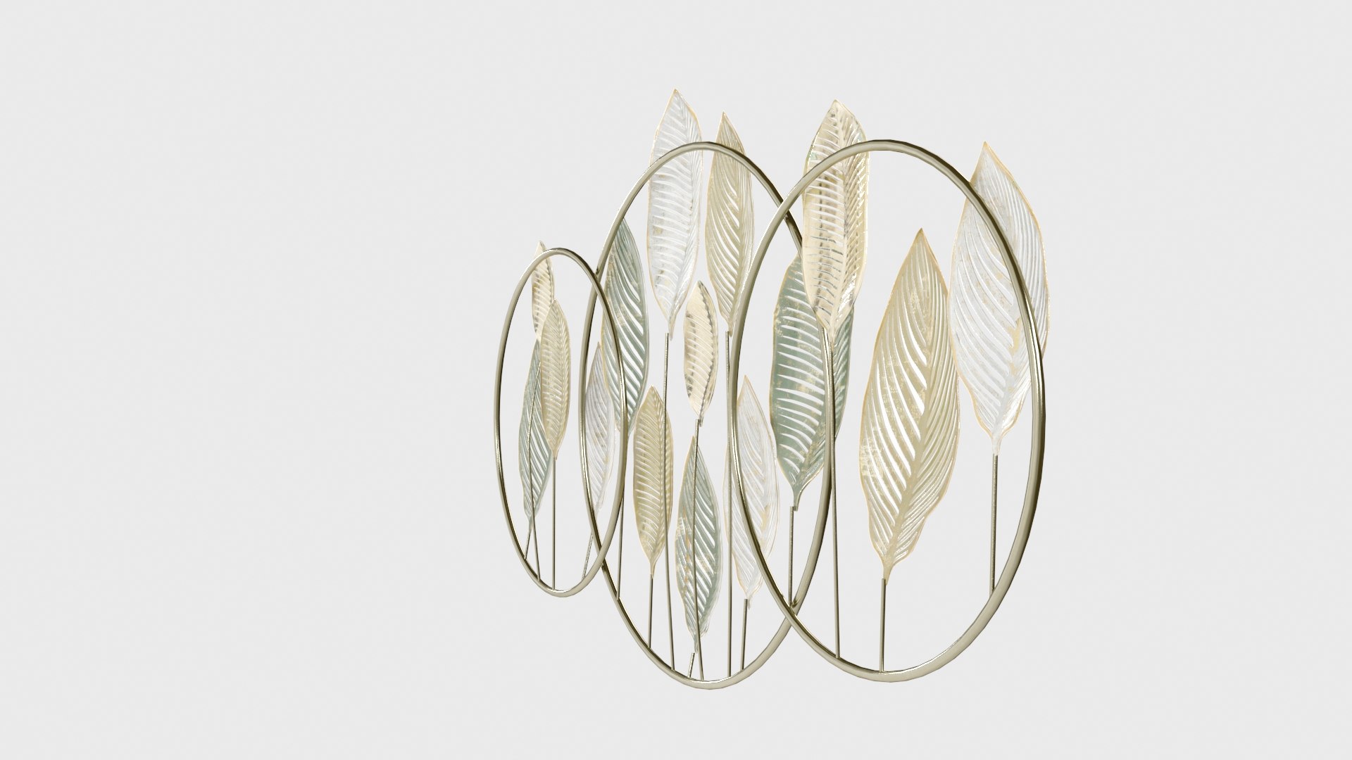 Wall Pano Leaves 3D Model - TurboSquid 2098749