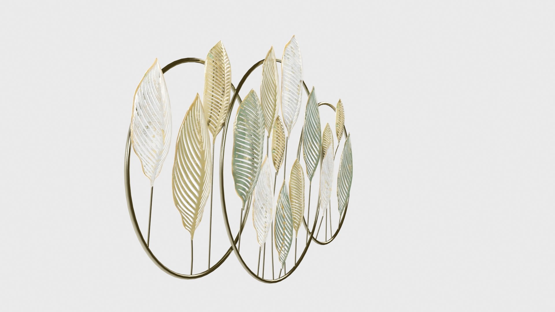 Wall Pano Leaves 3D Model - TurboSquid 2098749