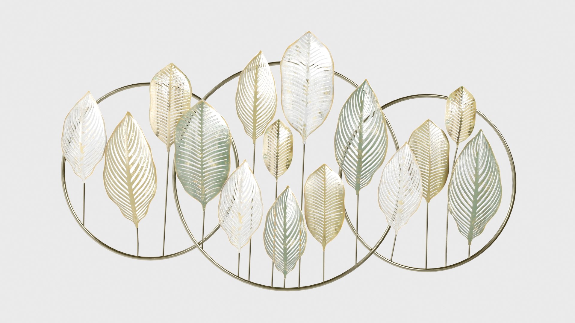 Wall Pano Leaves 3D Model - TurboSquid 2098749