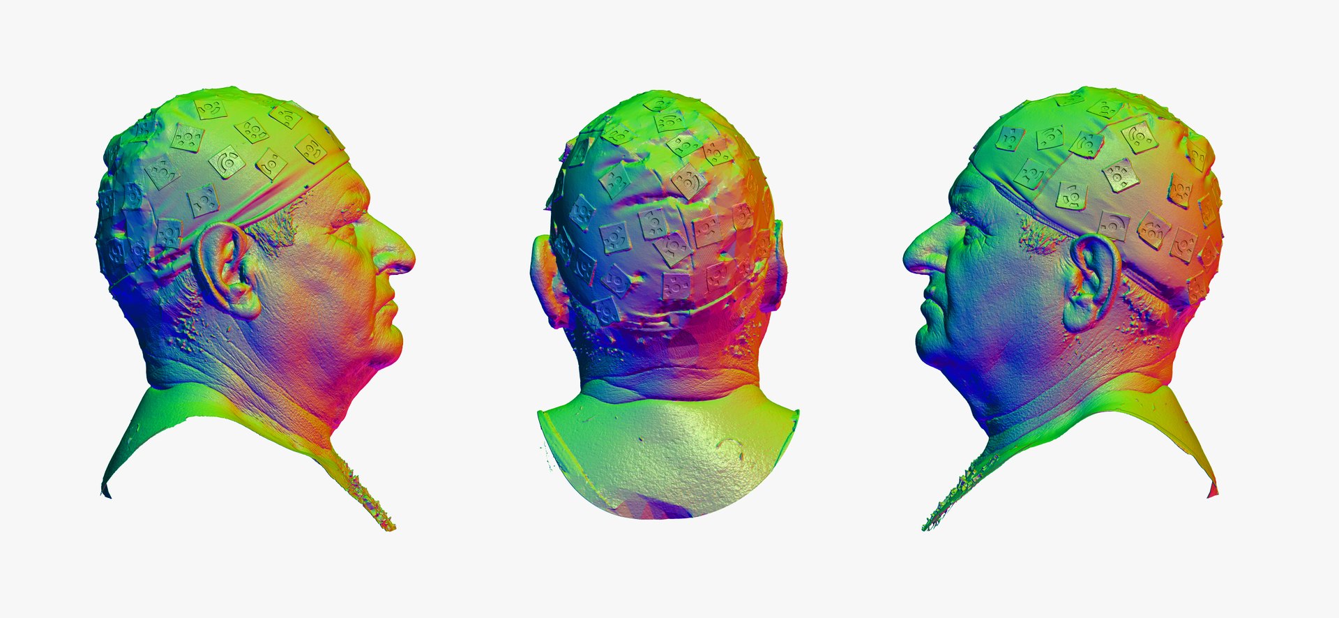 Homer Human Head Inner Brow Raiser AU1 Raw Scan 3D Model - TurboSquid ...