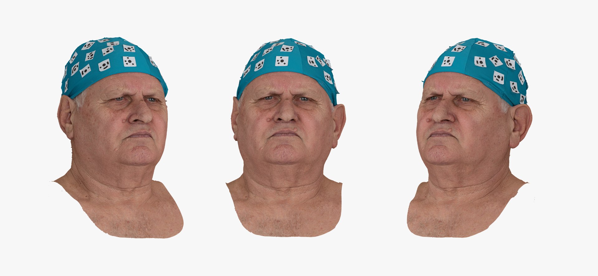 Homer Human Head Inner Brow Raiser AU1 Raw Scan 3D Model - TurboSquid ...