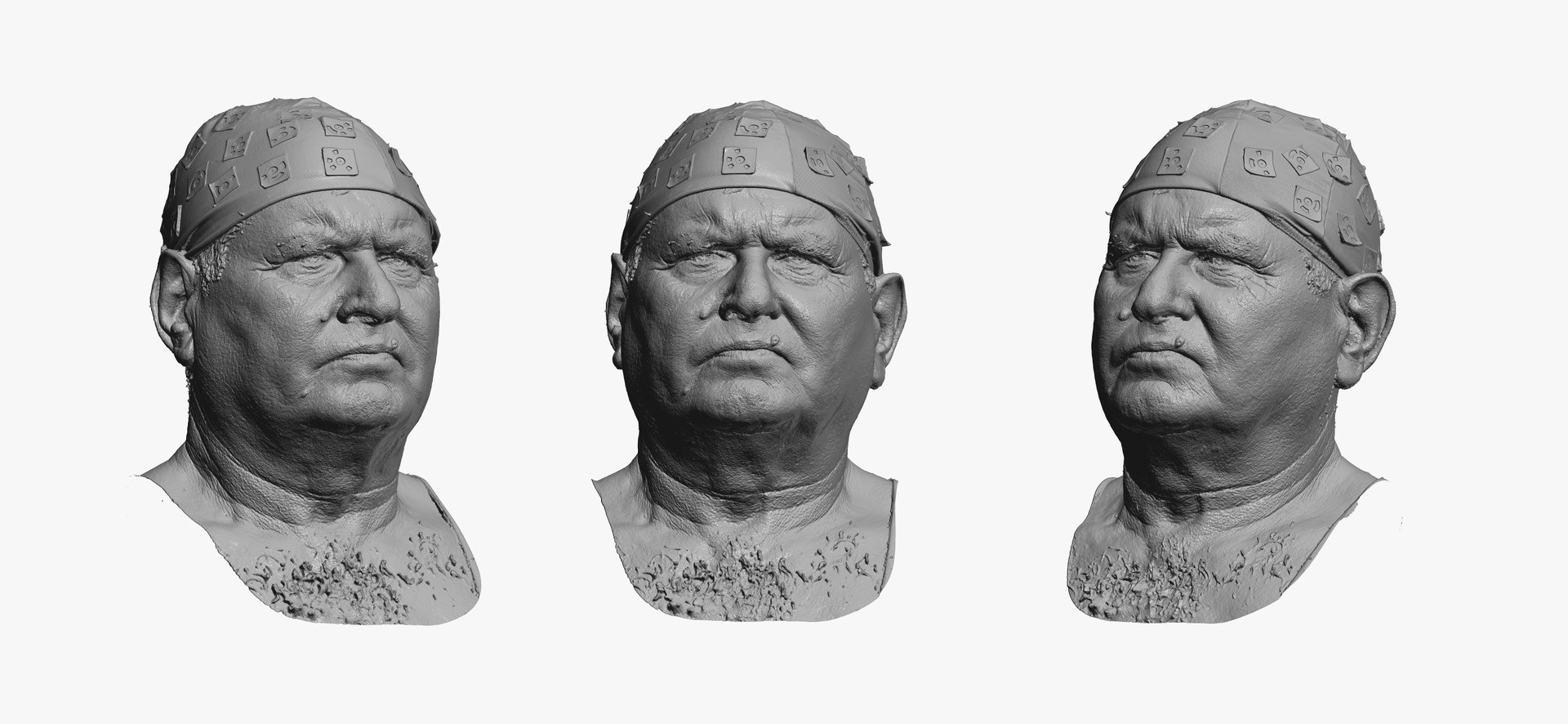 Homer Human Head Inner Brow Raiser AU1 Raw Scan 3D Model - TurboSquid ...