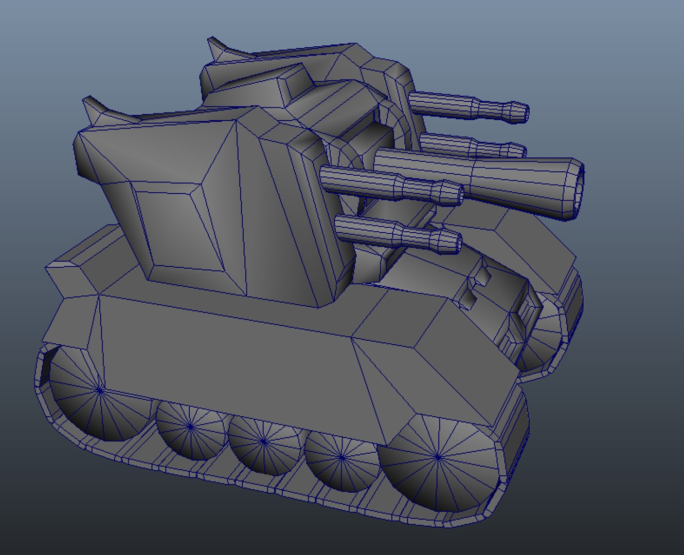 3d Model Cartoon Style Tank