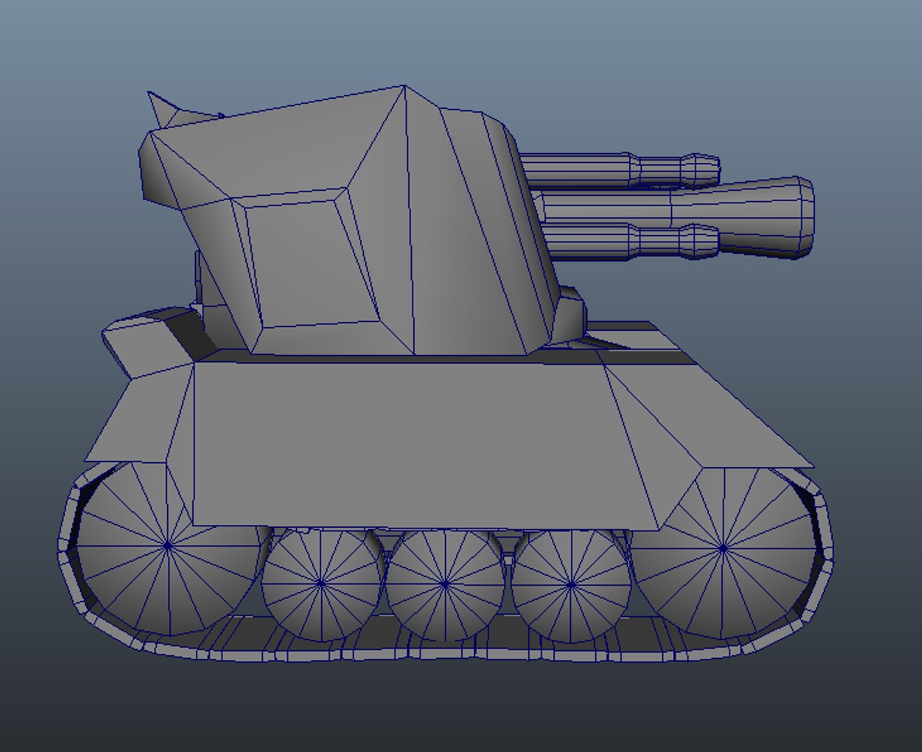 3d Model Cartoon Style Tank