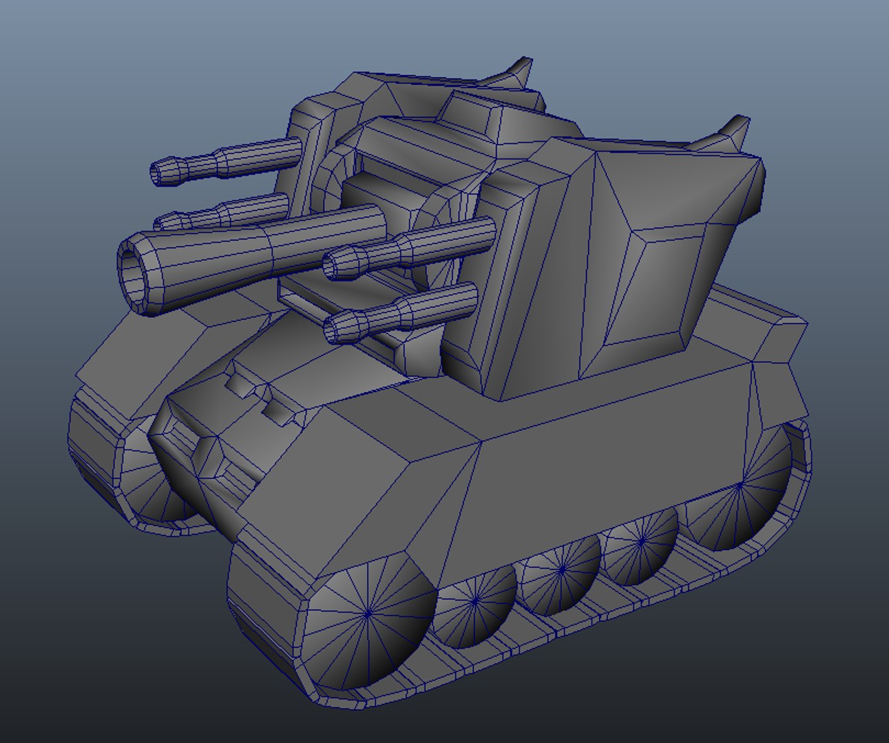 3d Model Cartoon Style Tank