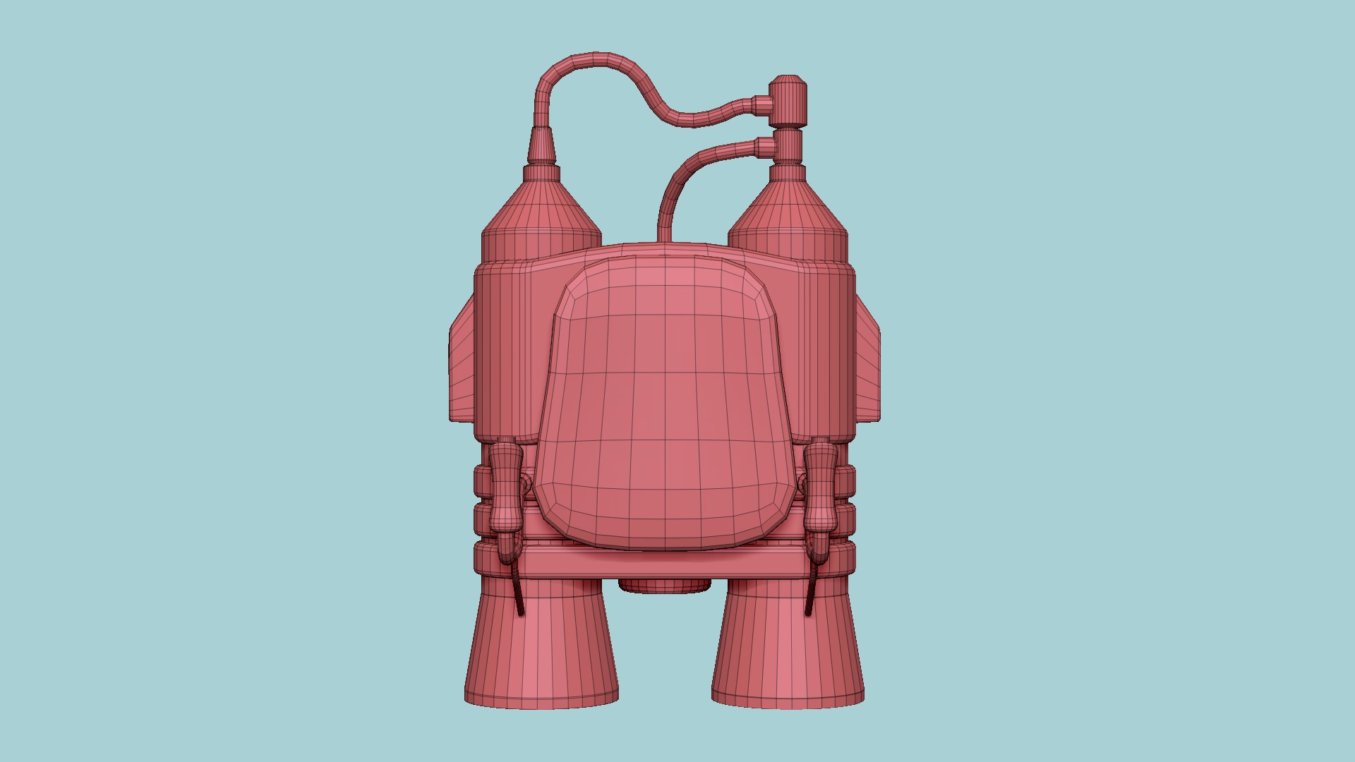 Jetpack E10 Blue Bronze - SciFi Character Design 3D - TurboSquid 1962720