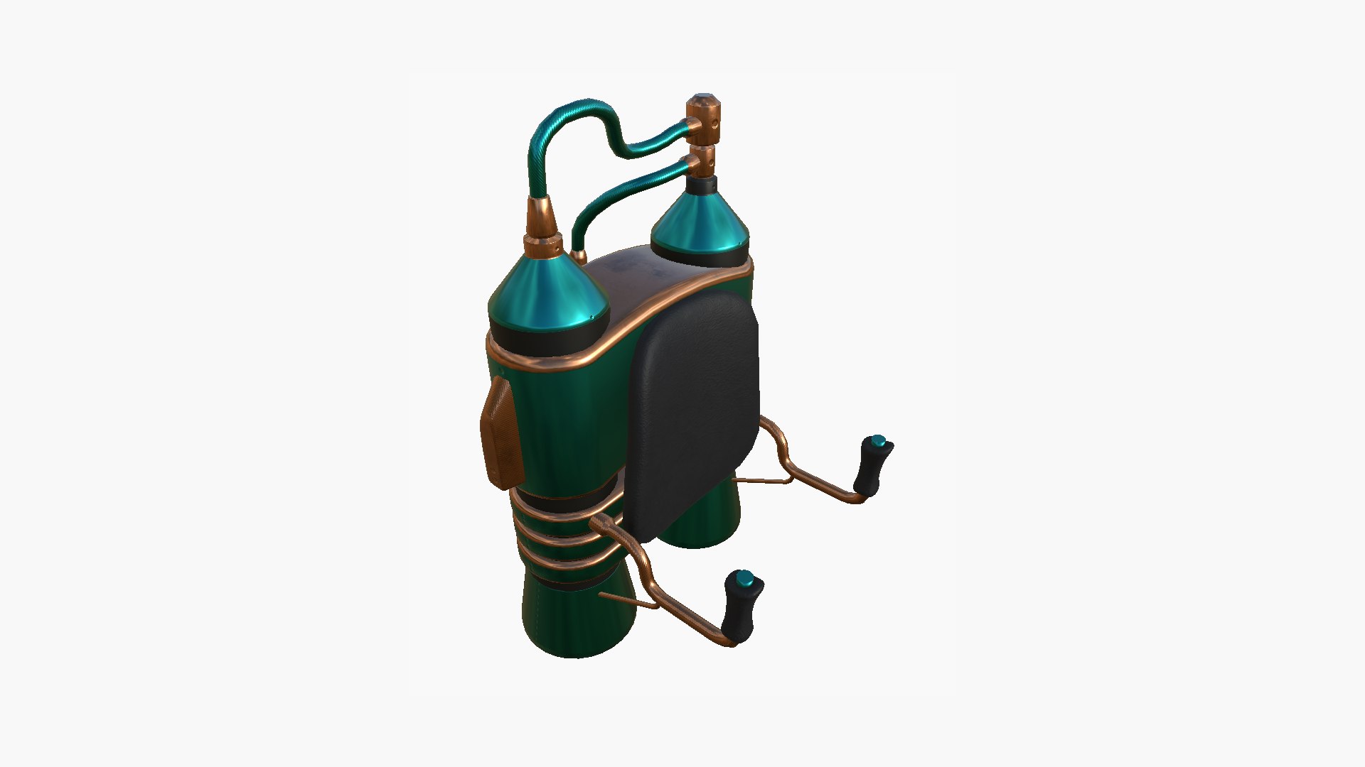 Jetpack E10 Blue Bronze - SciFi Character Design 3D - TurboSquid 1962720