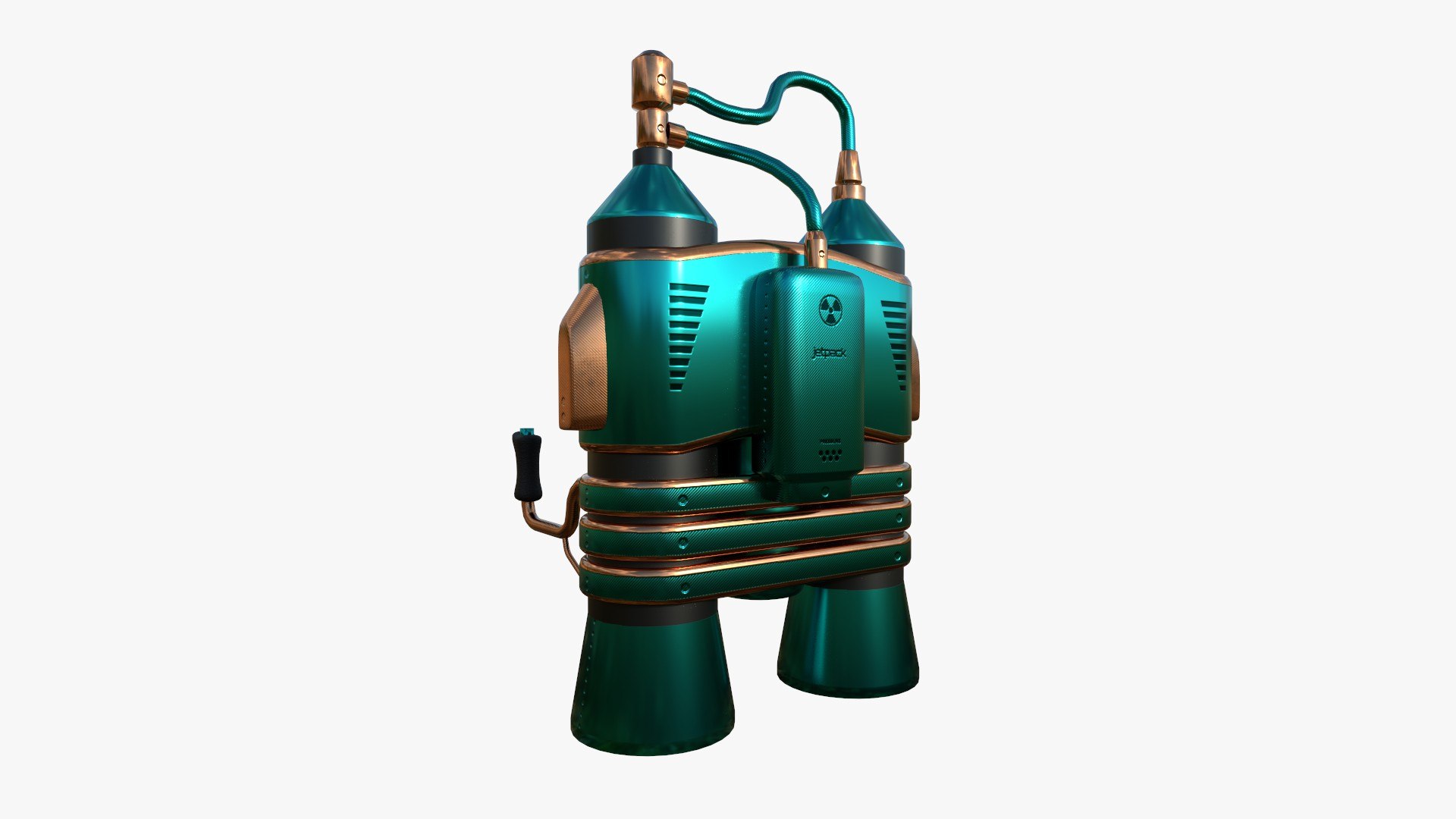 Jetpack E10 Blue Bronze - SciFi Character Design 3D - TurboSquid 1962720