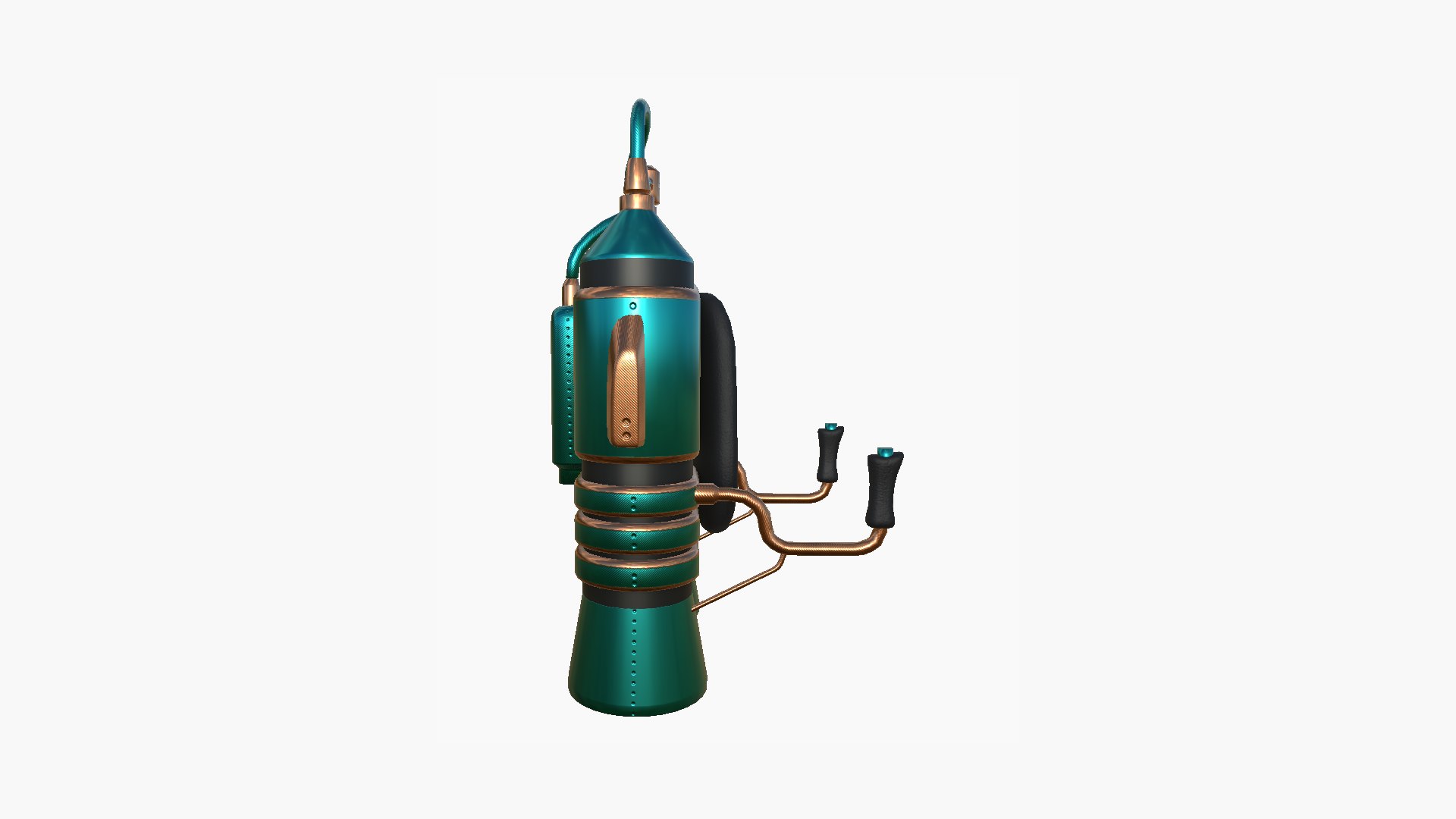 Jetpack E10 Blue Bronze - SciFi Character Design 3D - TurboSquid 1962720