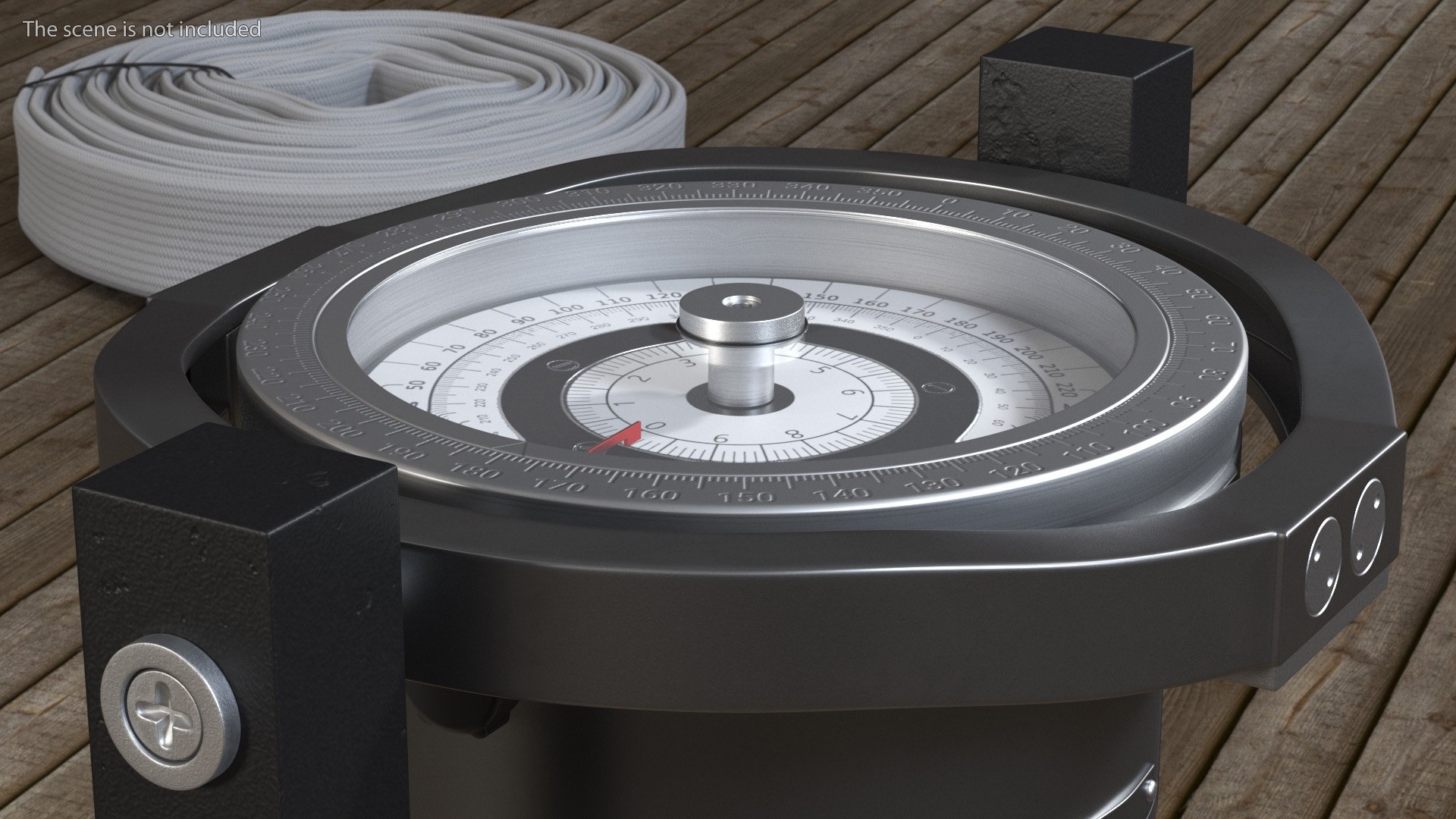 Large Marine Compass Steel 3D model - TurboSquid 1991652