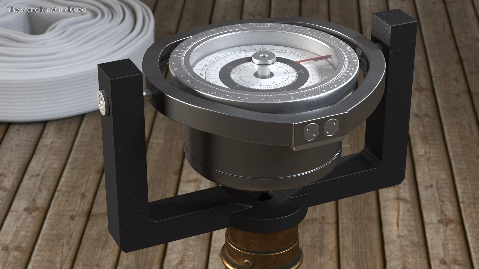 Large Marine Compass Steel 3D Model - TurboSquid 1991652