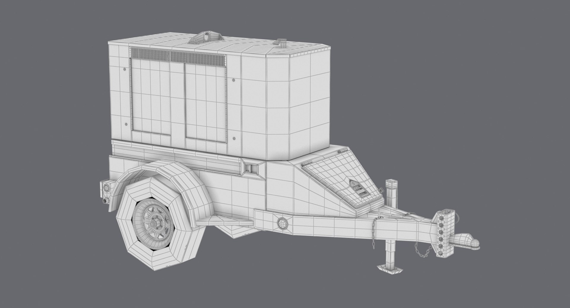 3d Model Mobile Diesel Generator