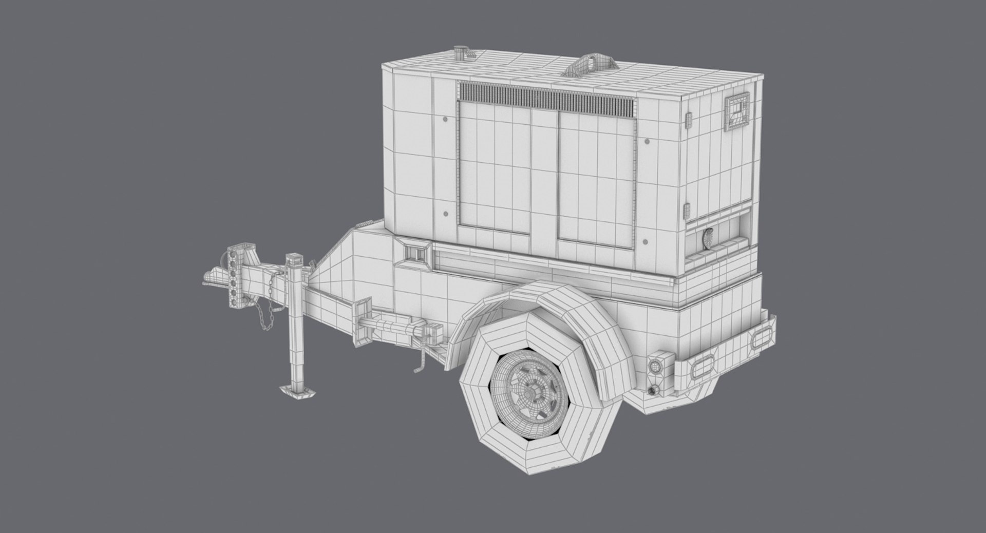 3d Model Mobile Diesel Generator
