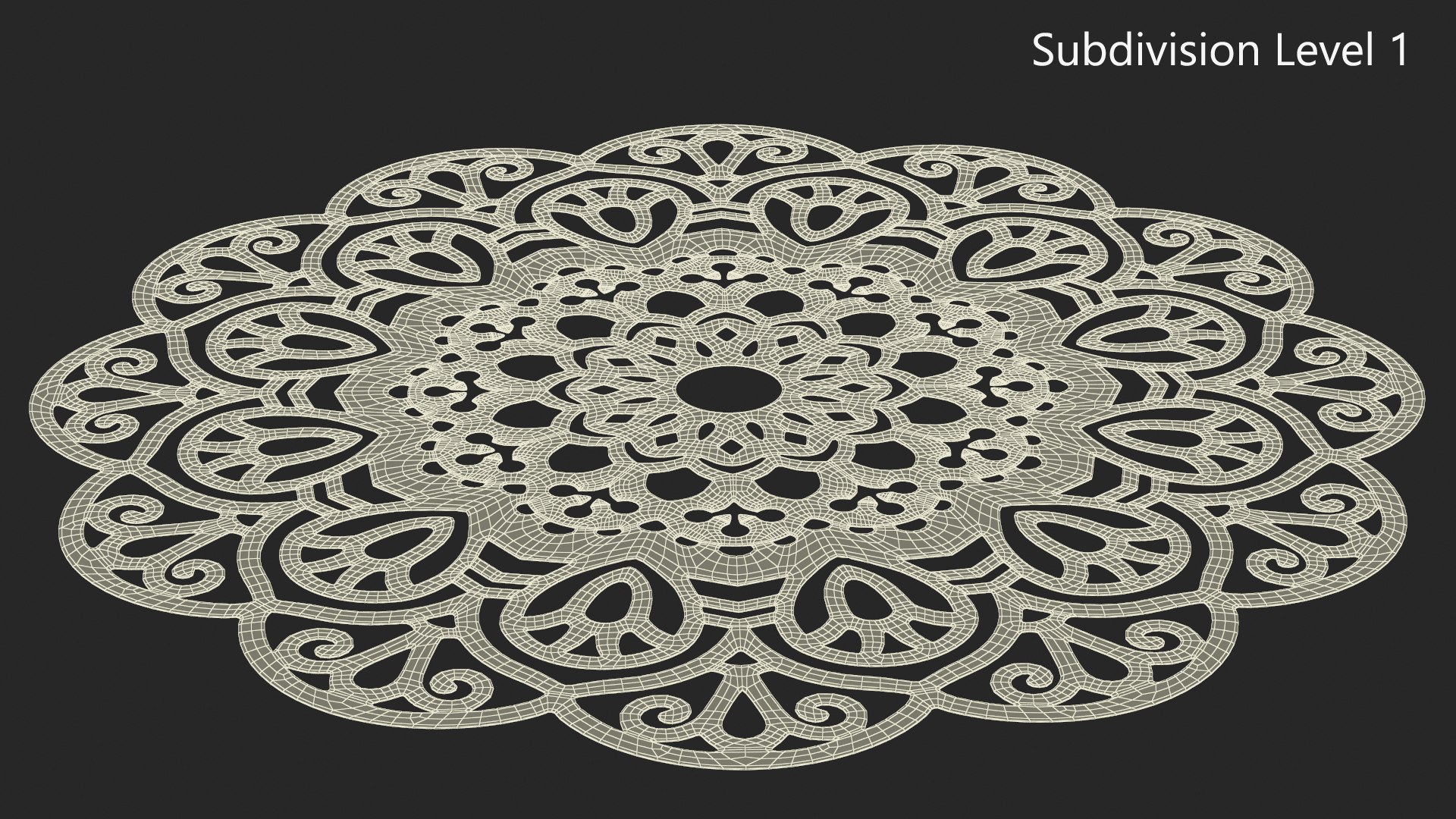 Decorative Round Lace Paper Doilie Red 3d Model Turbosquid 2041070