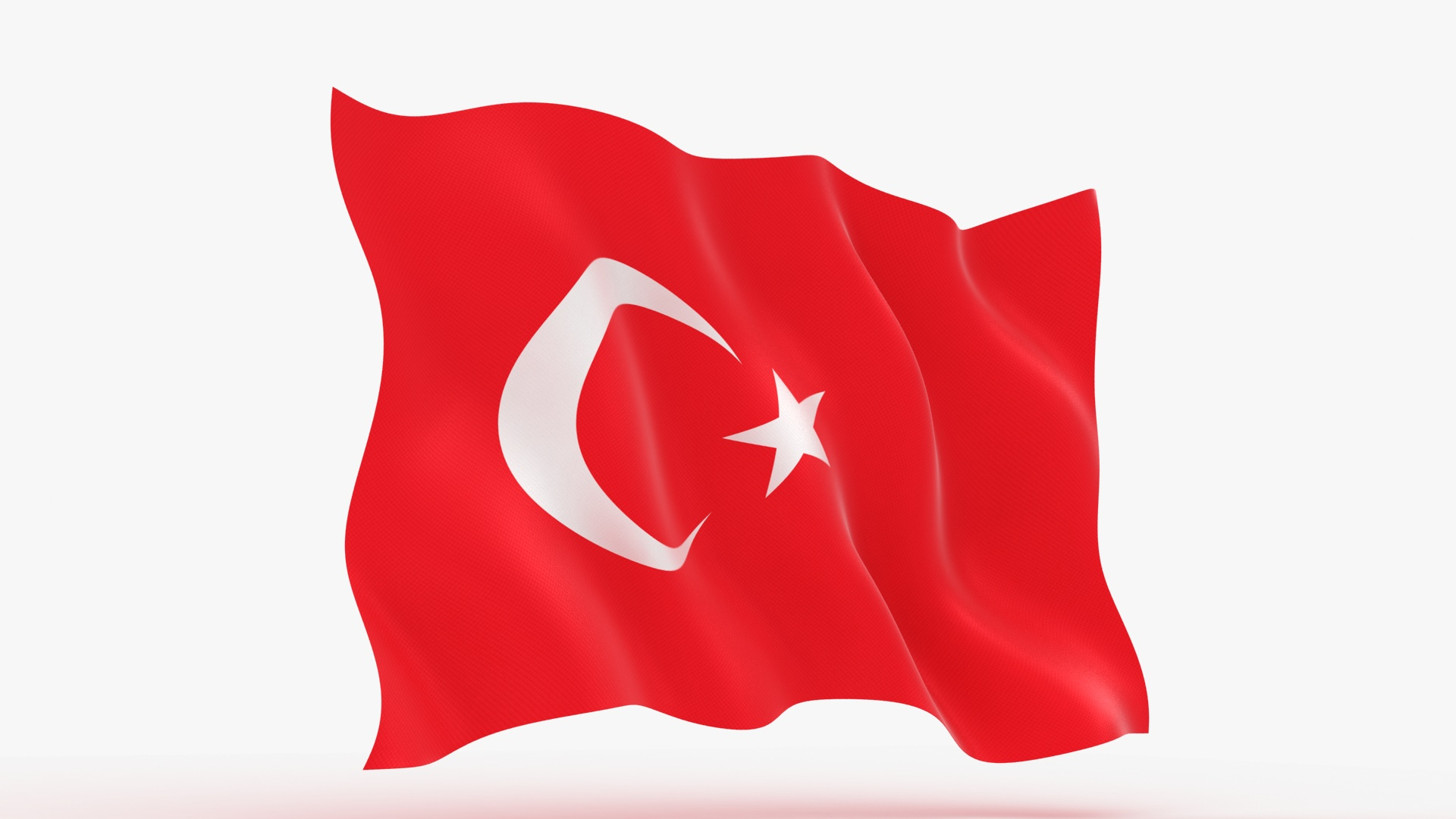 Realistic turkey flag 3D model - TurboSquid 1616297