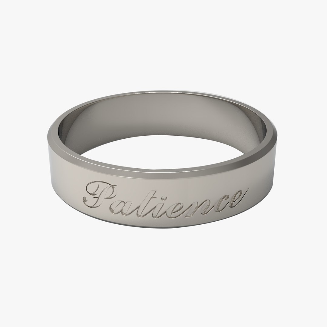 3D Patience Ring Platinum - TurboSquid 1913193
