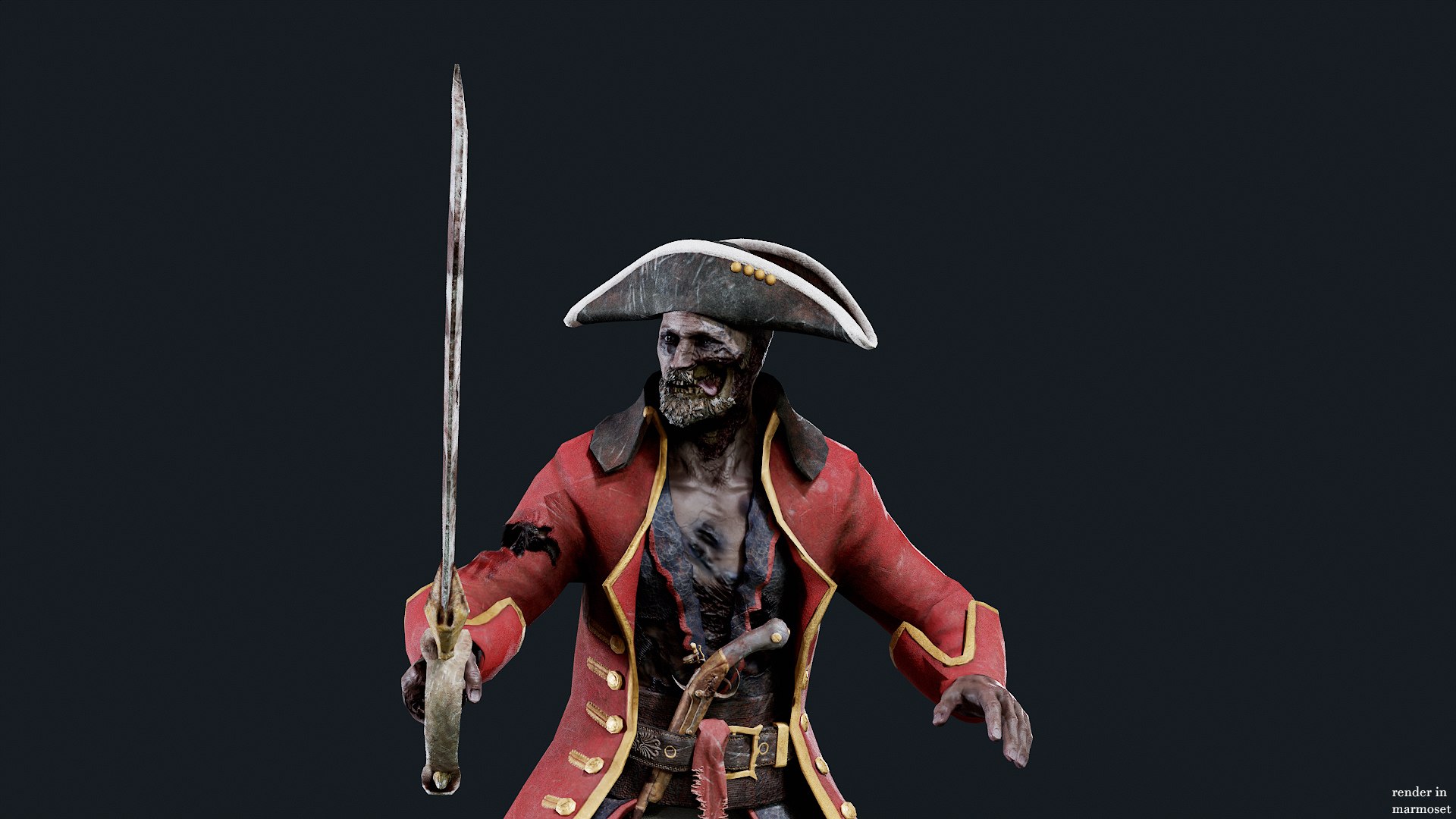PIRATE UNDEAD 3 Model - TurboSquid 2368732