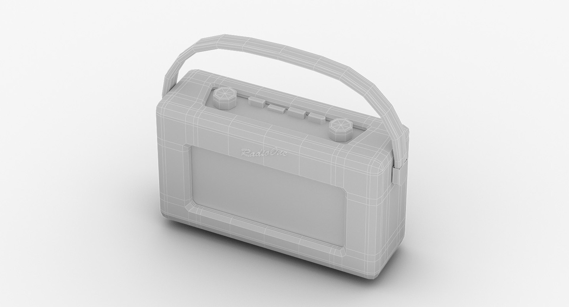 vintage radio 3d model