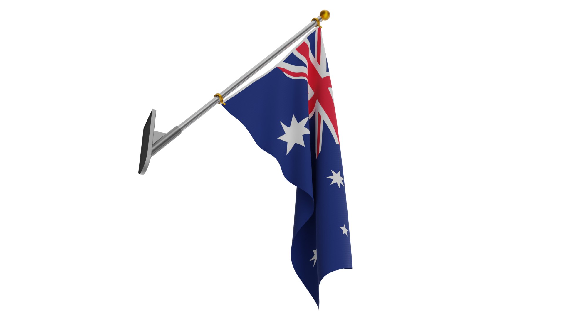 Australian Flags Model - TurboSquid 2207518