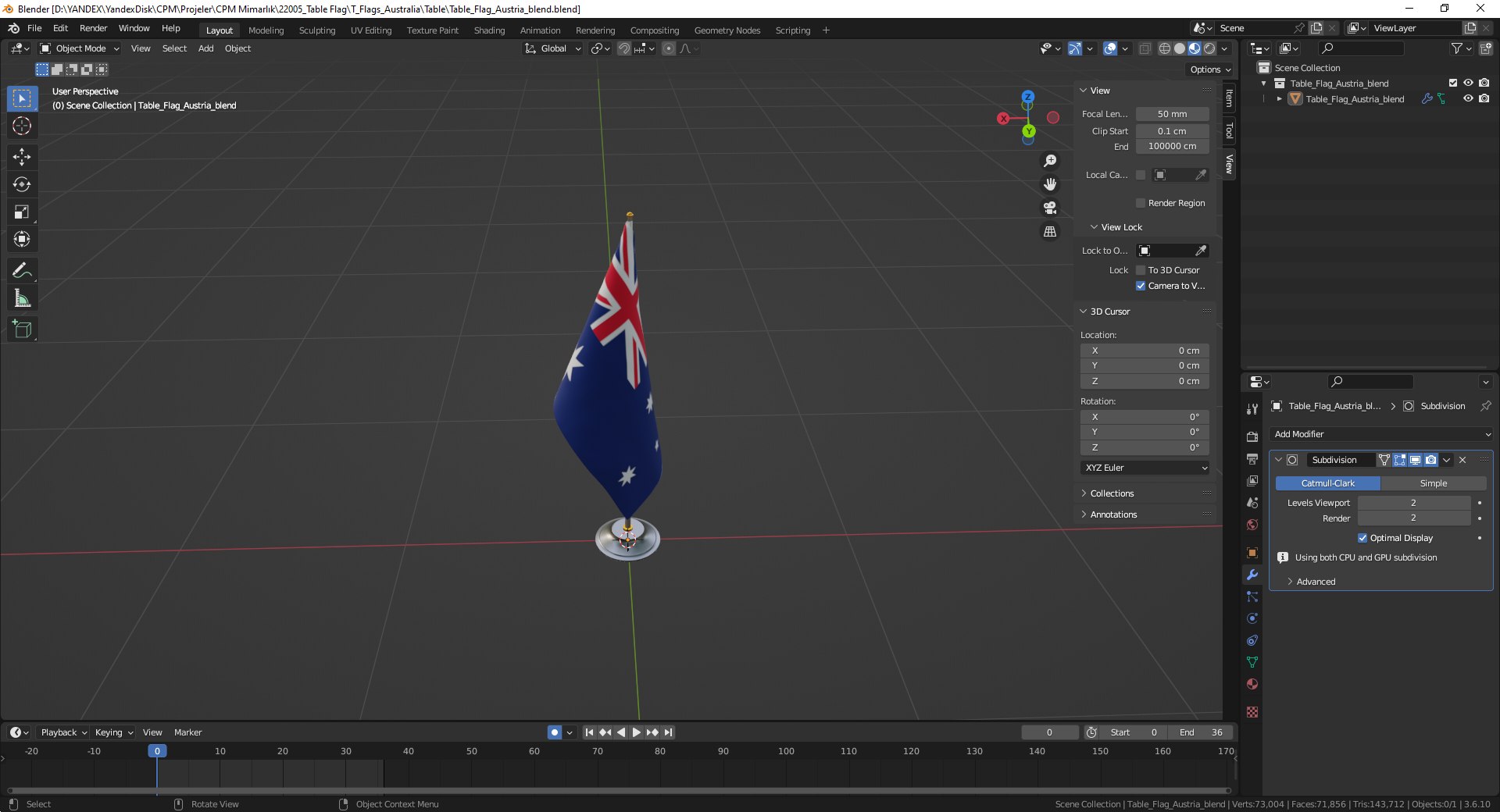 Australian Flags Model - TurboSquid 2207518