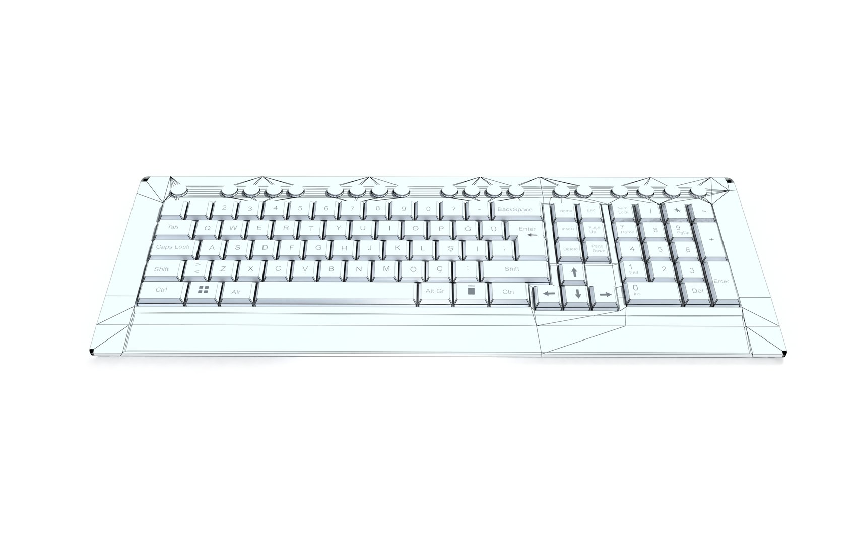 Keyboard Key Board Model - TurboSquid 1456903