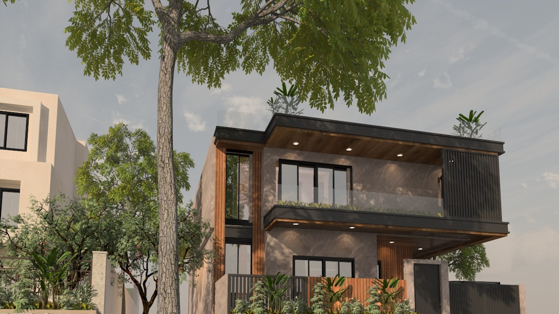 House Elevation Architecture 3D Model - TurboSquid 2146454