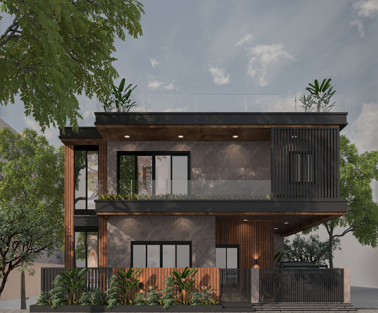 House Elevation Architecture 3D Model - TurboSquid 2146454
