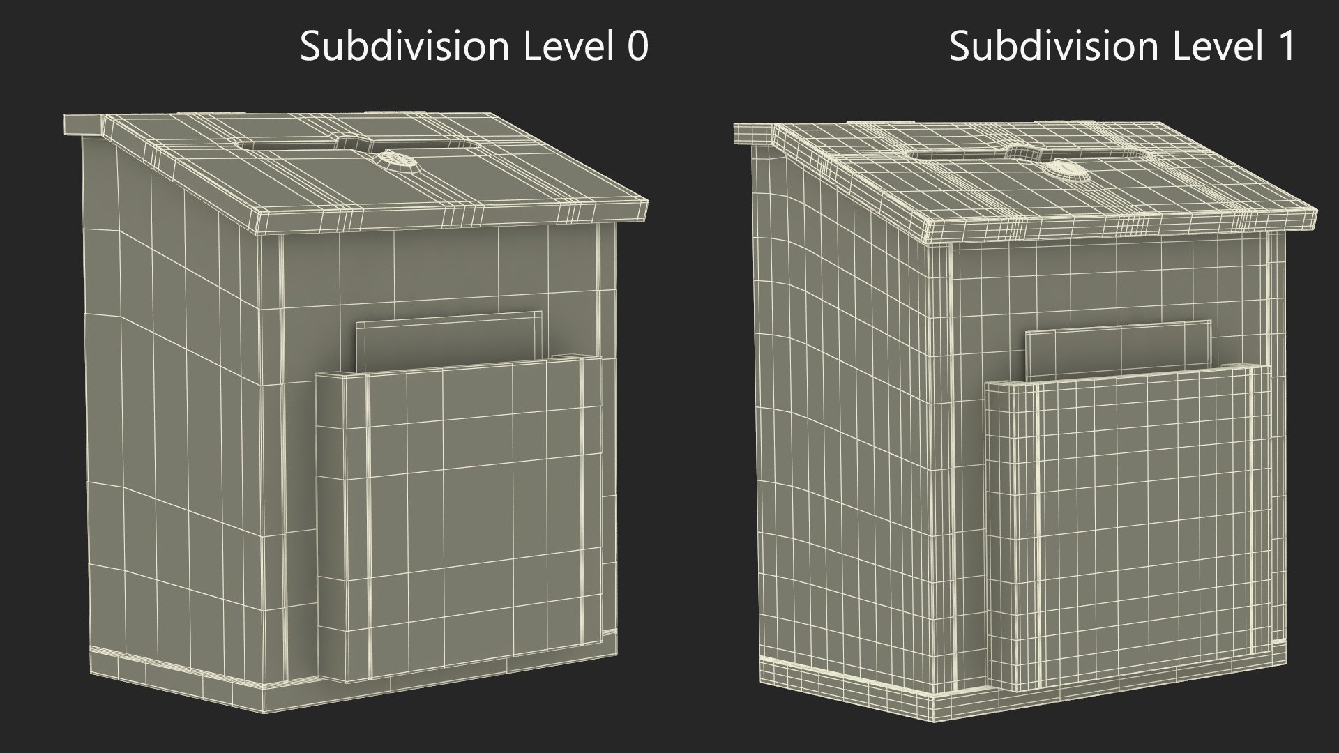 Brown Wooden Suggestion Box With Card Model - TurboSquid 2209130
