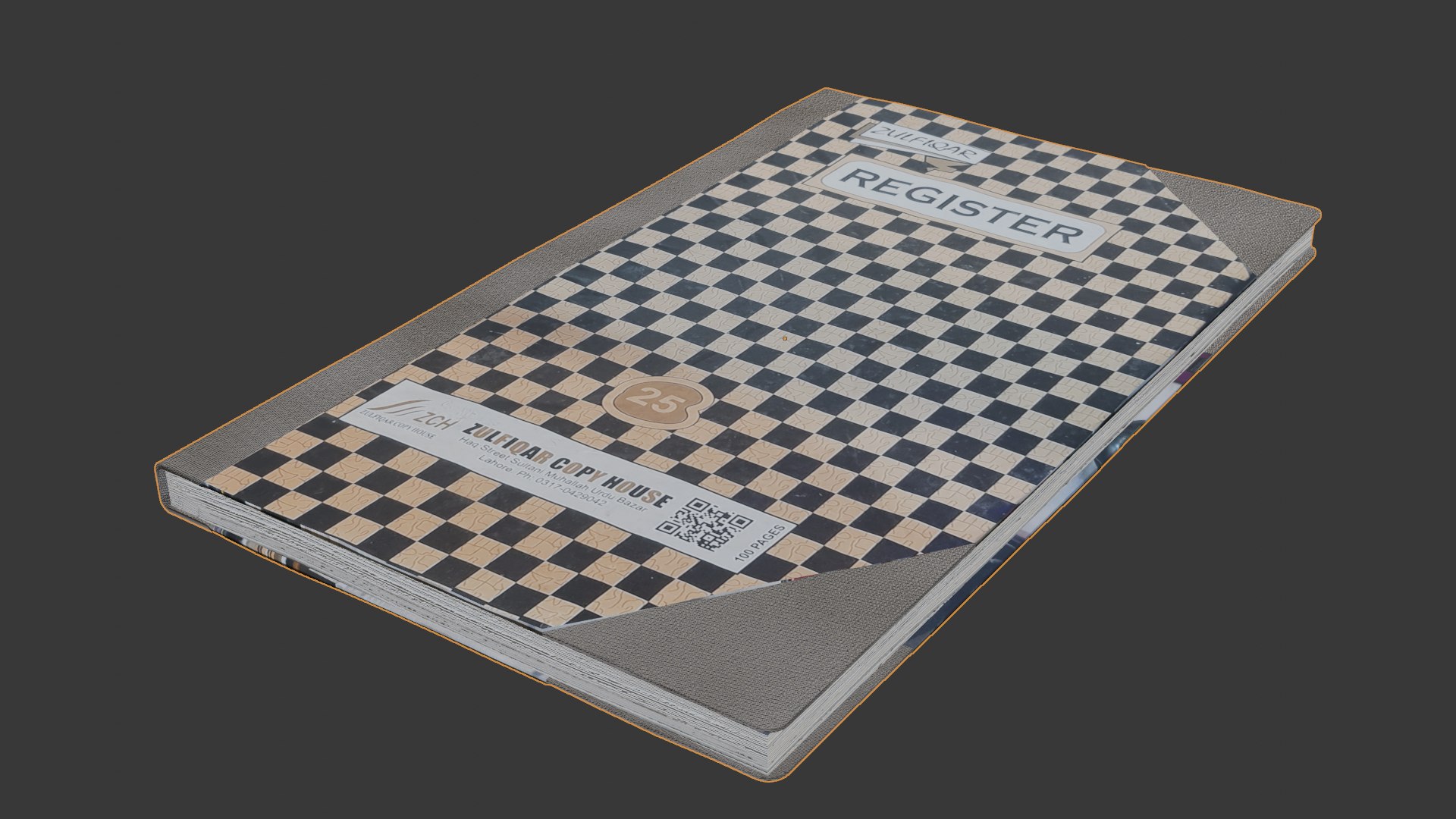 Free Notebook Register 3D Model - TurboSquid 2235130